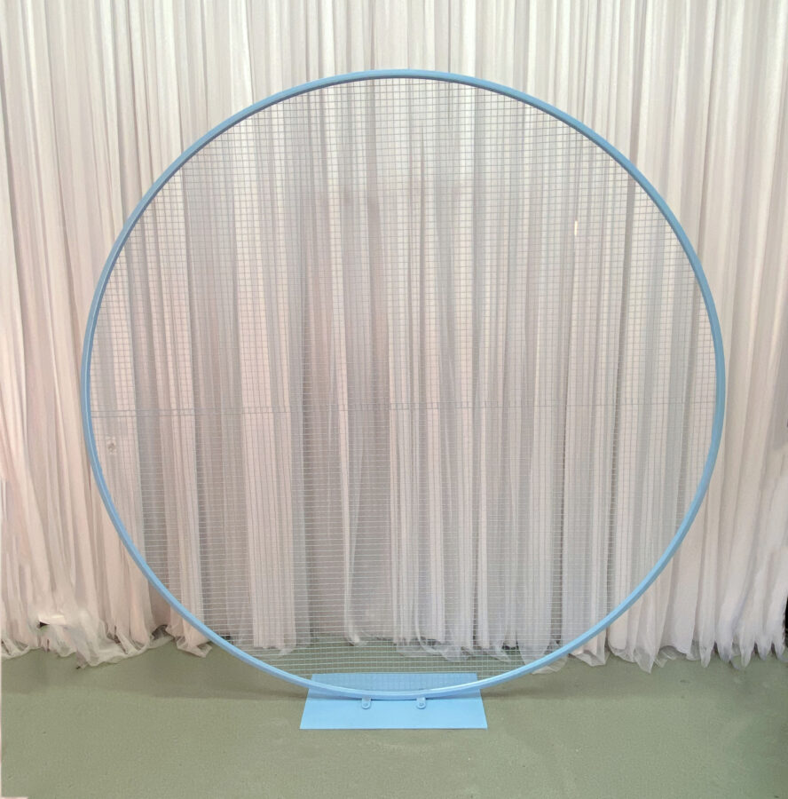 AI46 2m stand round mesh backdrop can't fold BLUE | X&L Flower House ...