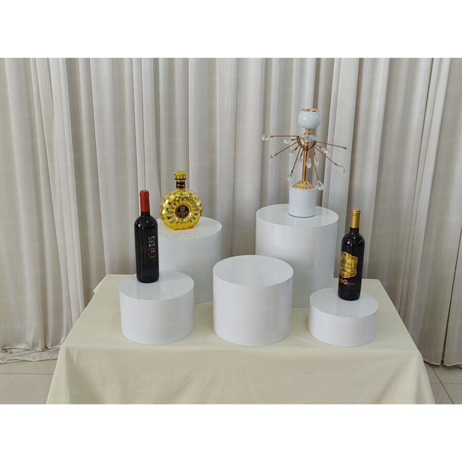 Pre035 Round metal plinth set of 5 sizes (centrepieces) | X&L Flower ...